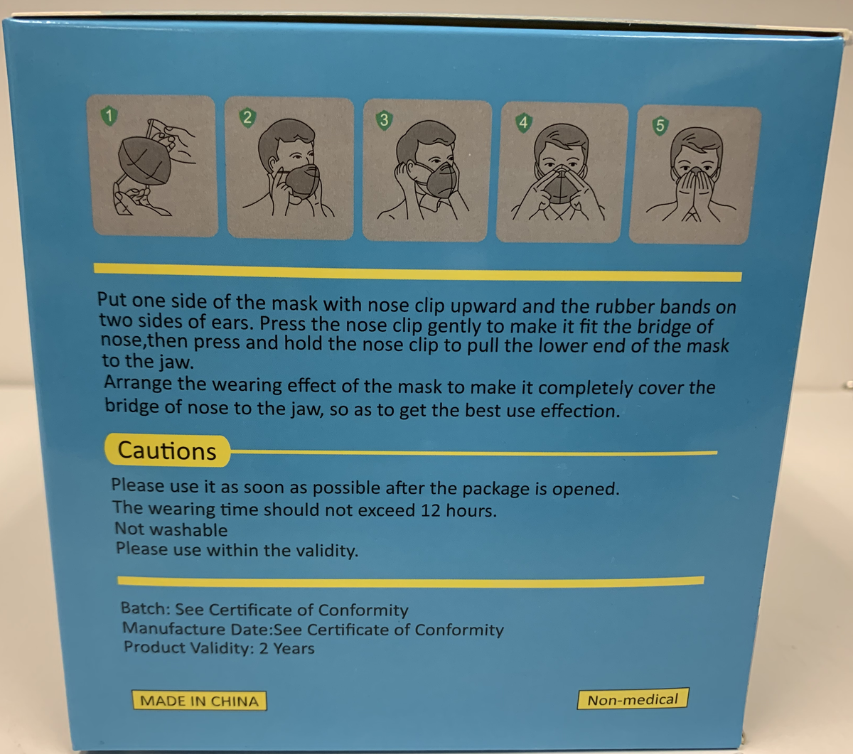 AnDum FFP2 Respirator with Ear Loops – Connecticut Biotech